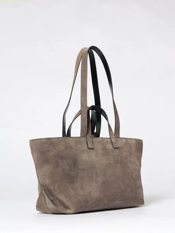 A.p.c. Le Drummer Large Suede Bag - Grey