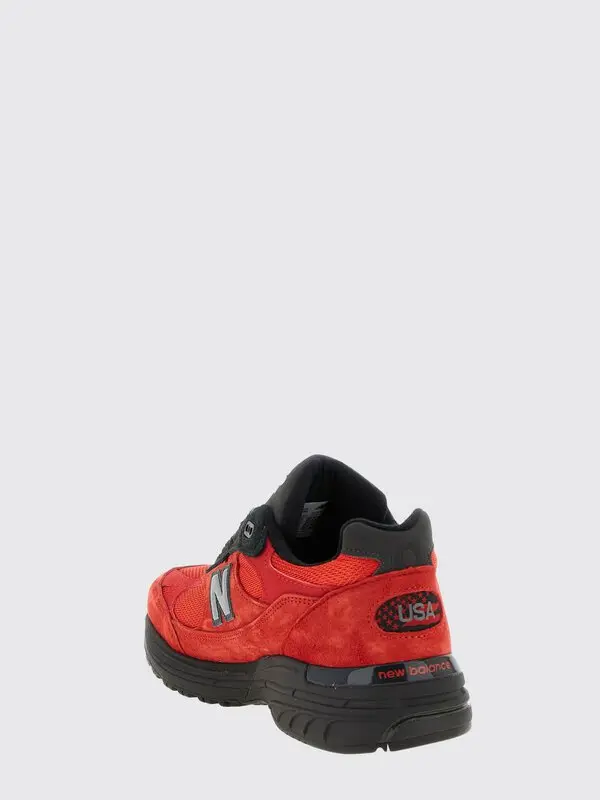 NEW BALANCE Made In Usa 993 Suede And Mesh Sneakers - Red