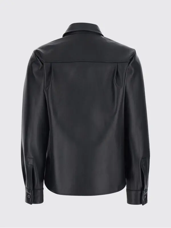 GRIFONI Leather Shirt Jacket