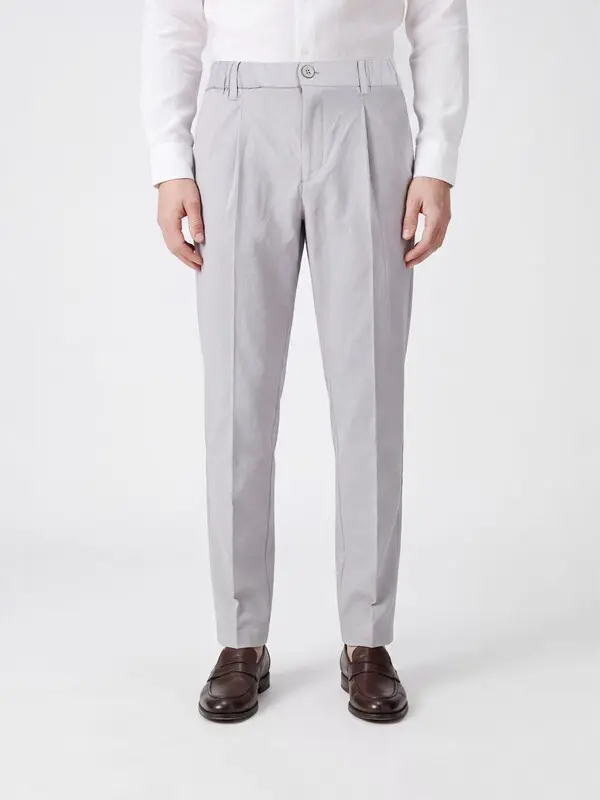 Herno Hero Gabardine Chino Trousers - Grey