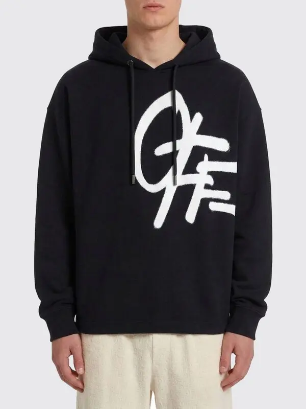 Off-White Cotton Hoodie With Logo