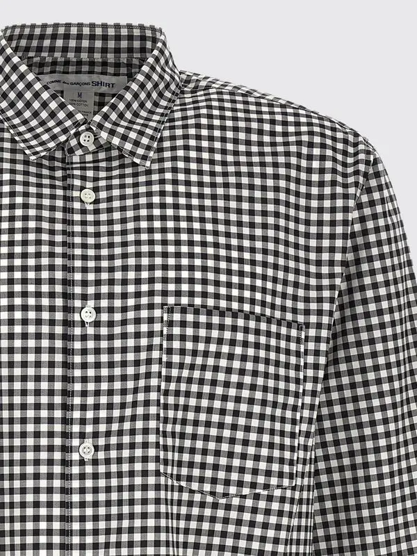 Comme Des Garçons Vichy Check Cotton Relaxed Fit Shirt