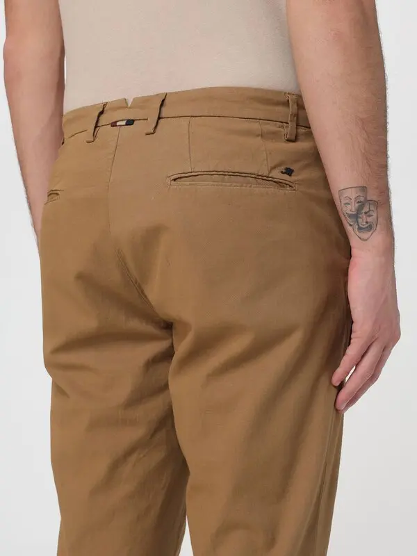 MASON'S Stretch Cotton And Linen Chino Trousers