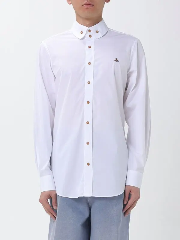 VIVIENNE WESTWOOD Two Button Krall Cotton Shirt - White