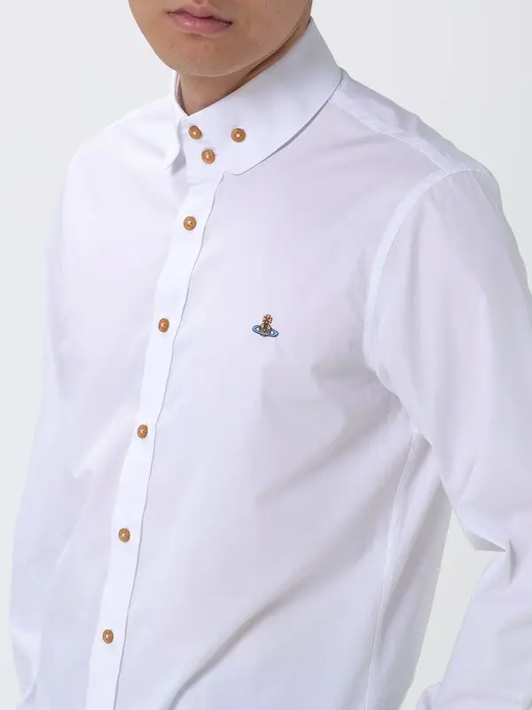 VIVIENNE WESTWOOD Two Button Krall Cotton Shirt - White