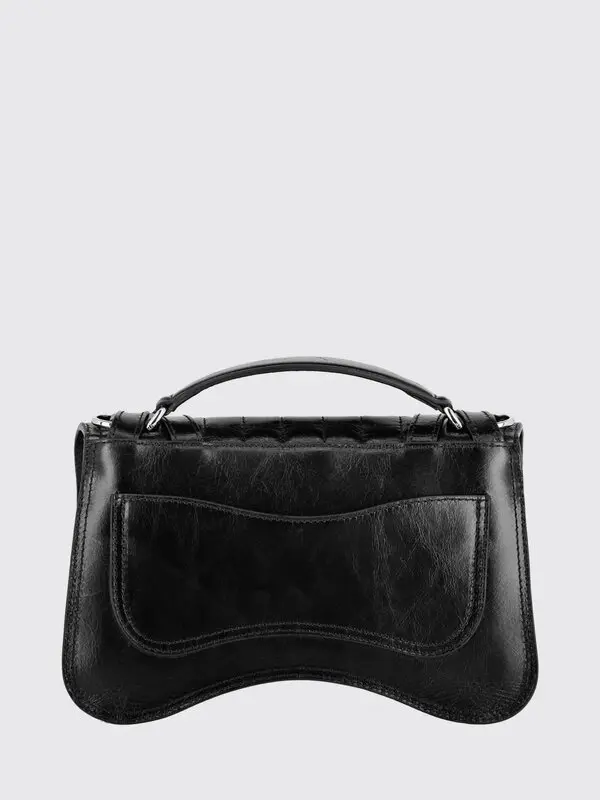 Philipp Plein Matelassé Leather Handbag With Hexagon Logo And Studs