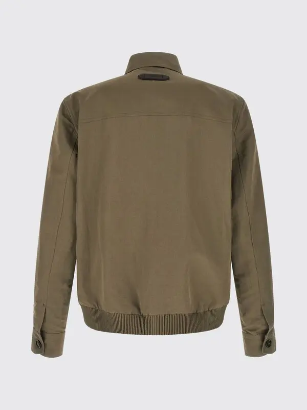 Brioni Cotton Blend Bomber Shirt
