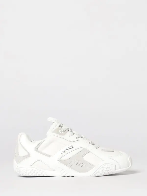 Versace Galaxia Sneakers In Suede And Smooth Leather