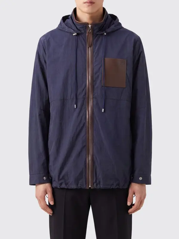 Loewe Technical Fabric Hooded Windbreaker Jacket