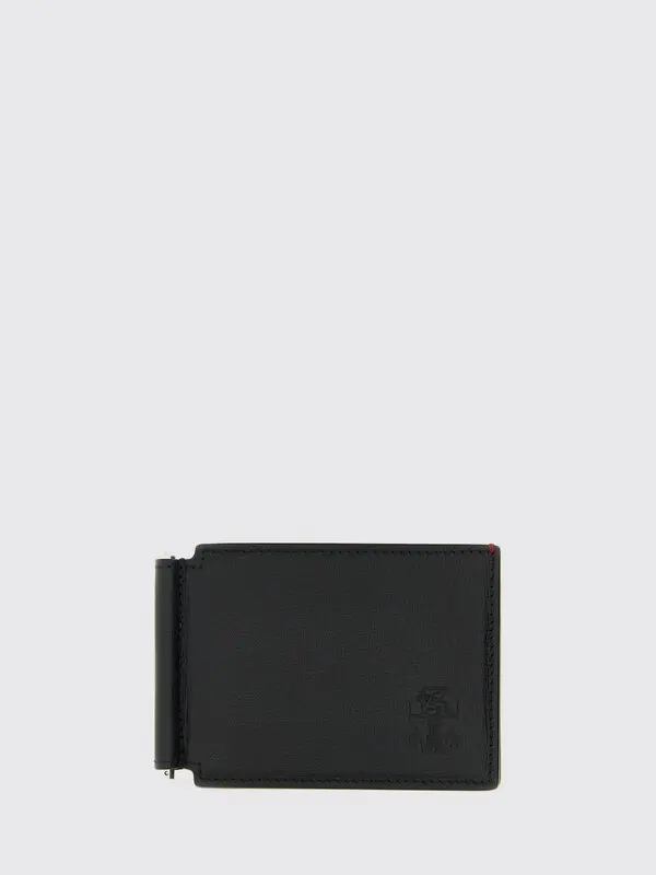 Brunello Cucinelli Bifold Wallet In Goat Leather With Money Clip