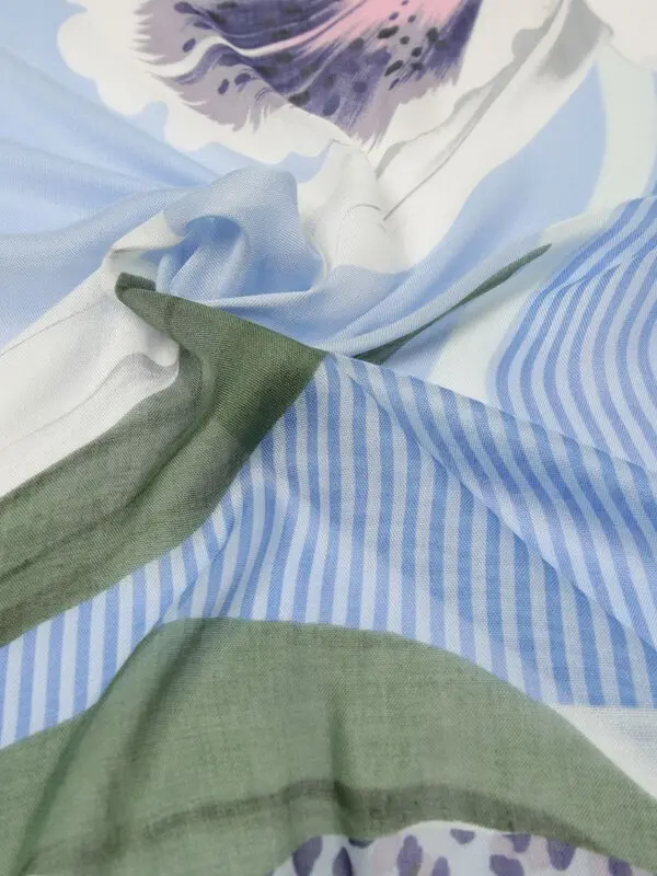 Liu Jo Printed Scarf - Blue