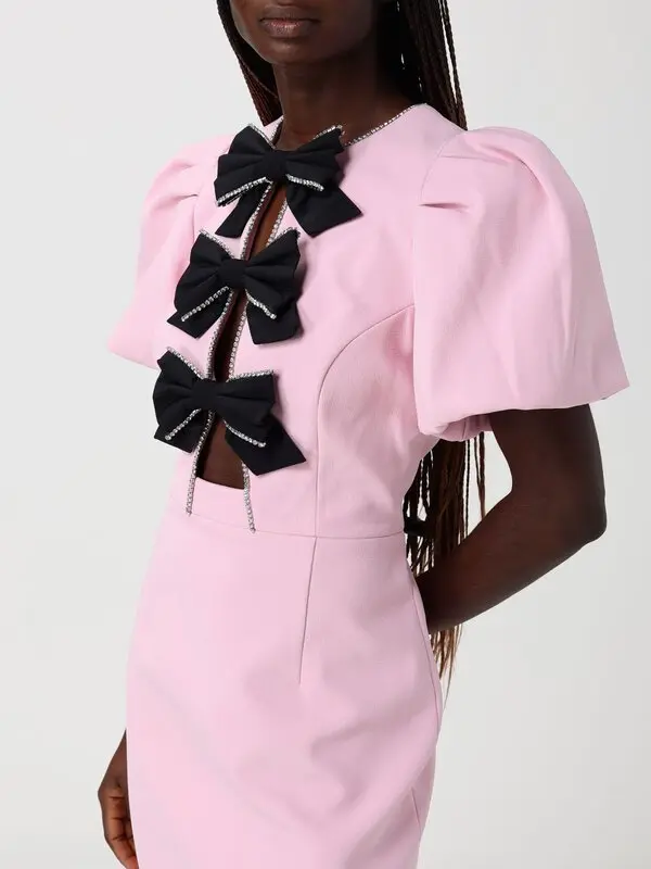 Rebecca Vallance Nemy Midi Crepe Dress - Pink