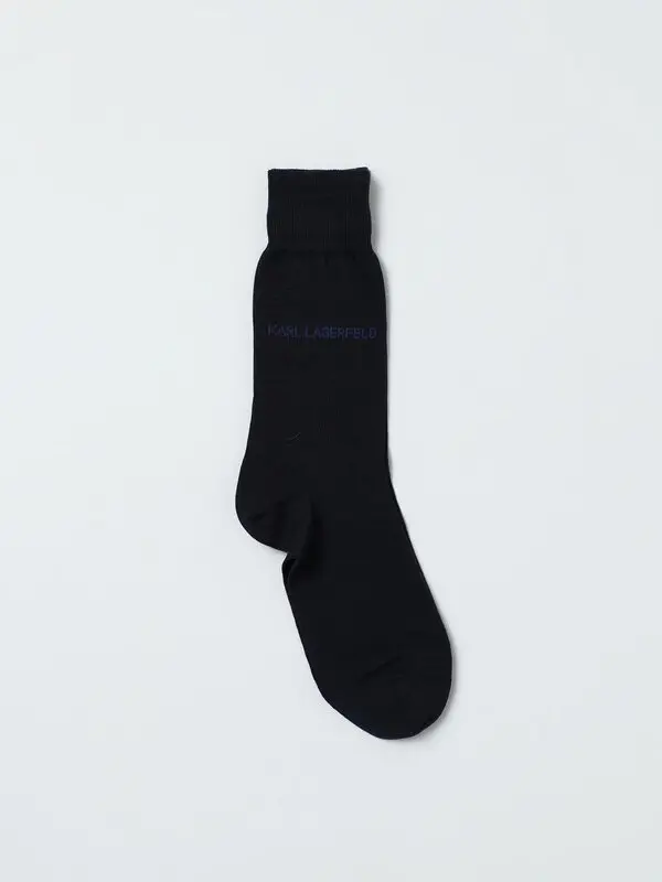 Karl Lagerfeld Logo Crew Socks - Blue