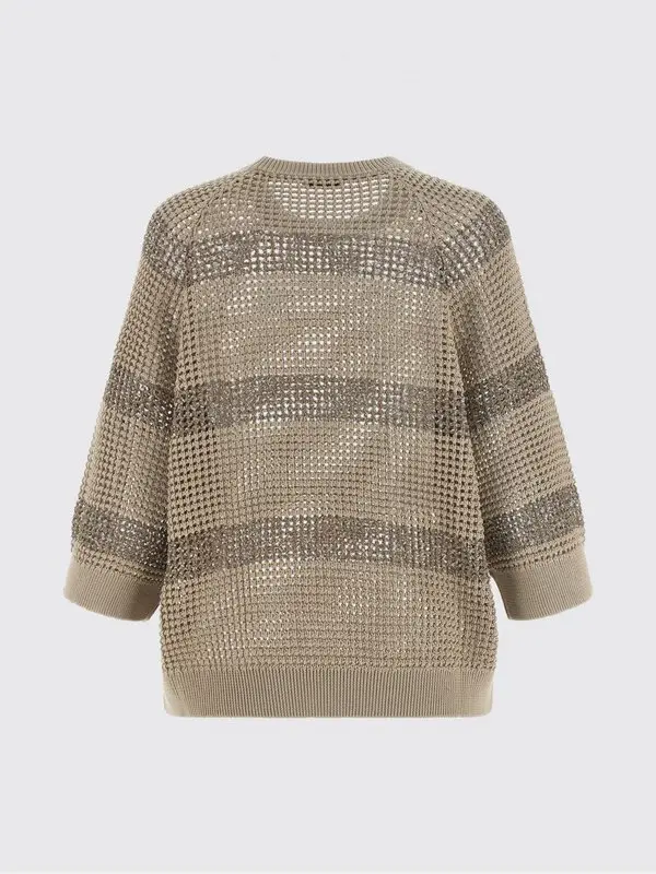 Brunello Cucinelli Cotton Knit With Sequins