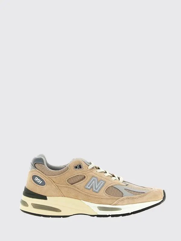 NEW BALANCE 991v2 Suede And Mesh Sneakers With Abzorbsbs Sole - Beige