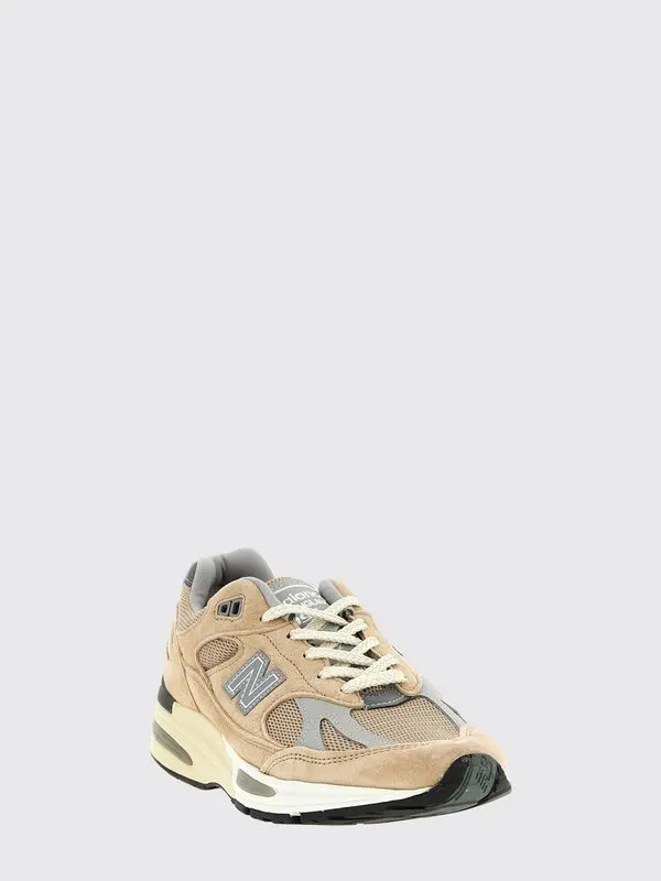 NEW BALANCE 991v2 Suede And Mesh Sneakers With Abzorbsbs Sole - Beige