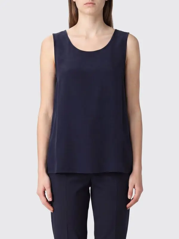 Max Mara Basic Satin Top - Blue