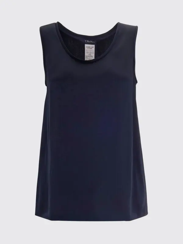 Max Mara Basic Satin Top - Blue