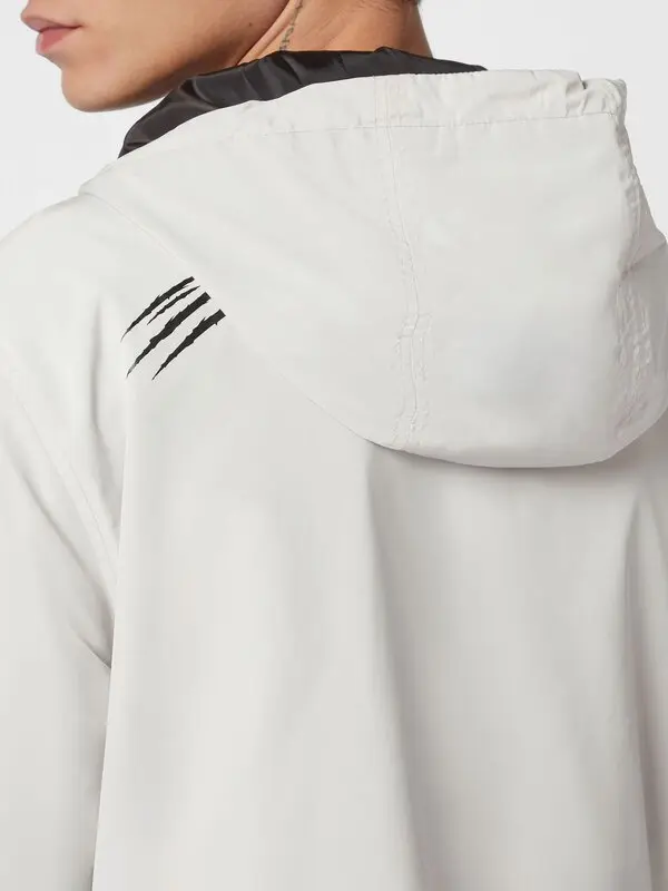 PLEIN SPORT Hooded Windbreaker Jacket - Beige