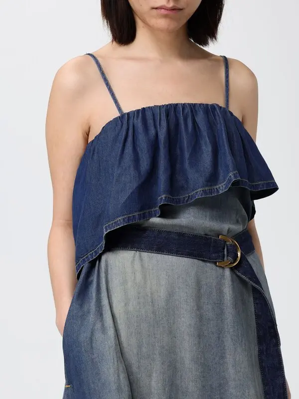 Pinko A-line Maxi Dress In Cotton