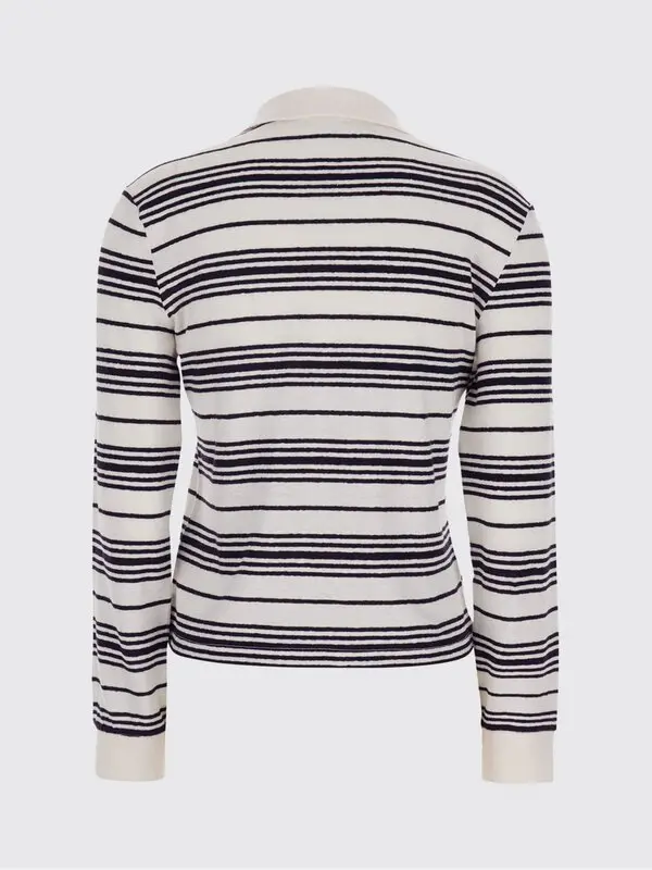 FRAME Striped Polo Long Sleeve