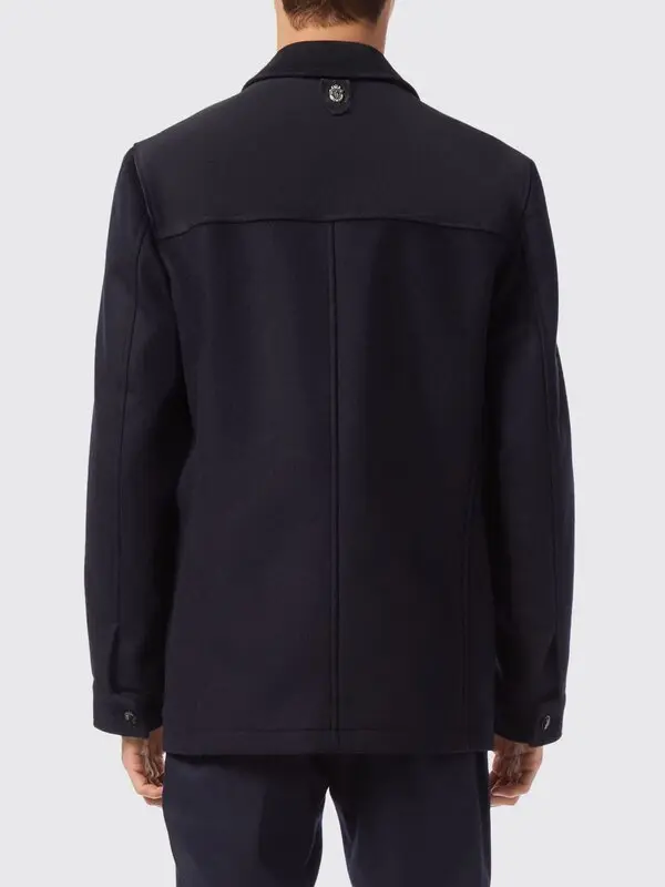 BILLIONAIRE Wool Blend Sahariana Jacket - Navy