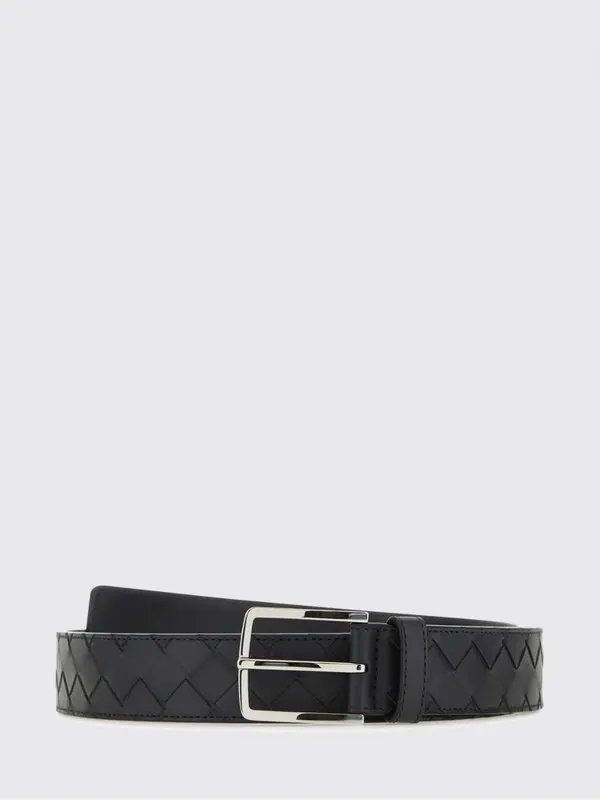 Bottega Veneta Woven Leather Belt - Grey