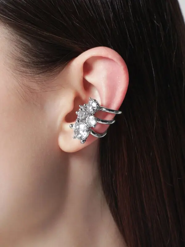 PANCONESI Constellation Set Of Three Crystal-embellished Earrings
