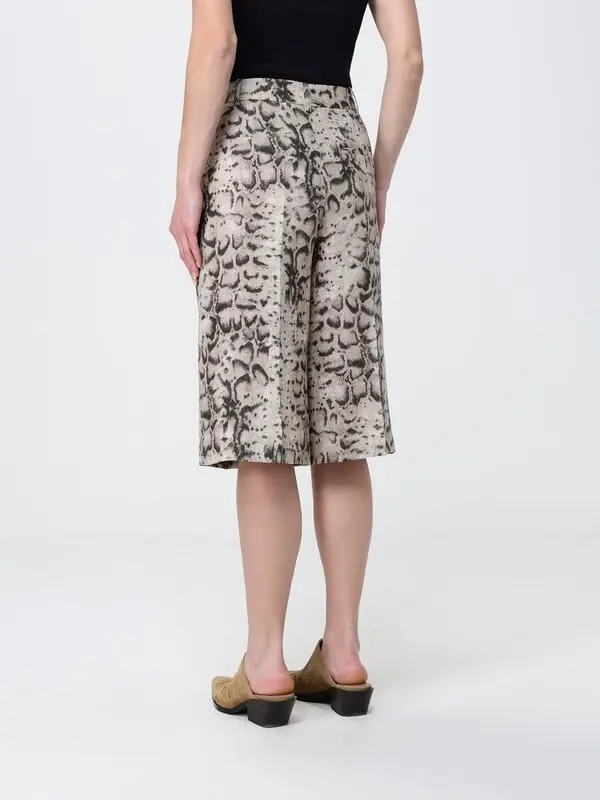Pinko Culotte Shorts With Animal Print