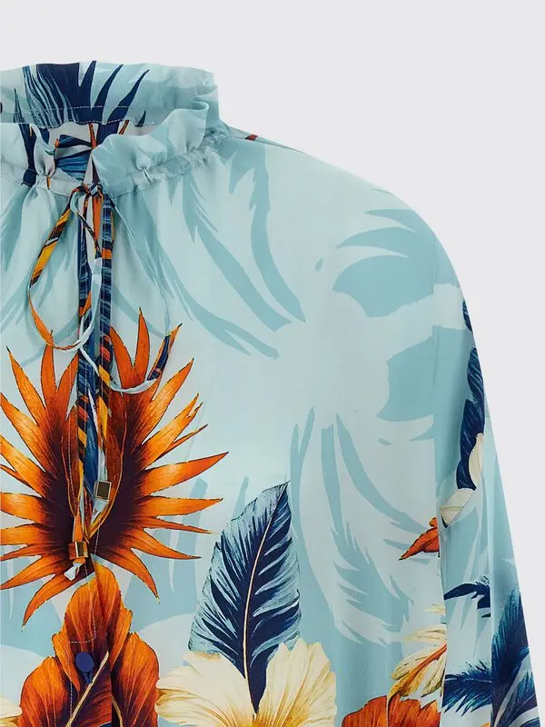 F.R.S FOR RESTLESS SLEEPERS Printed Silk Blouse