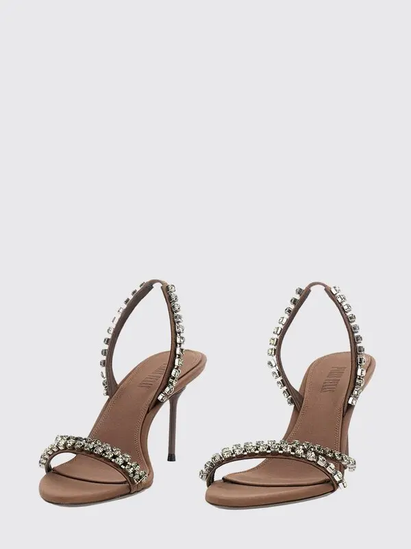 Paris Texas Satin Slingback Diamond With Rhinestones