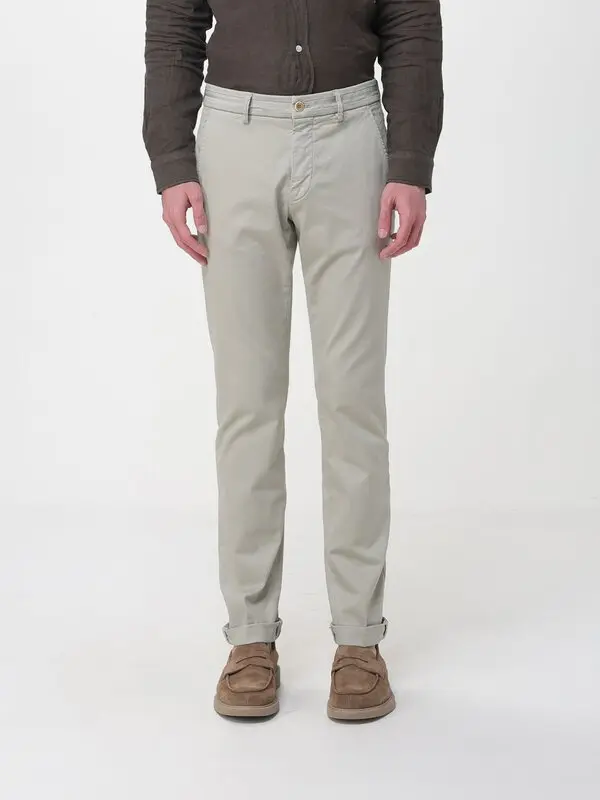 MASON'S Cotton And Wool Blend Chino Trousers