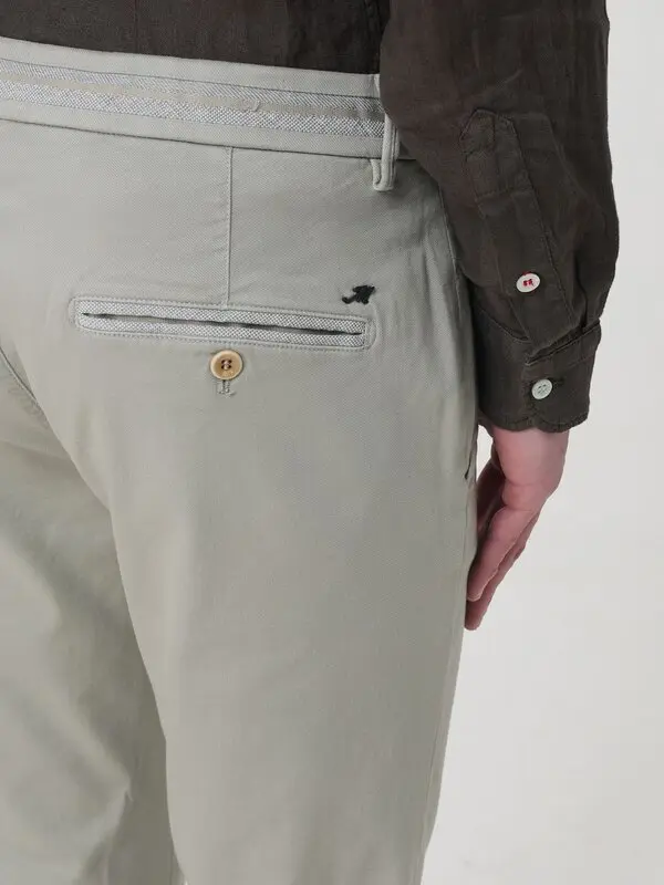MASON'S Cotton And Wool Blend Chino Trousers