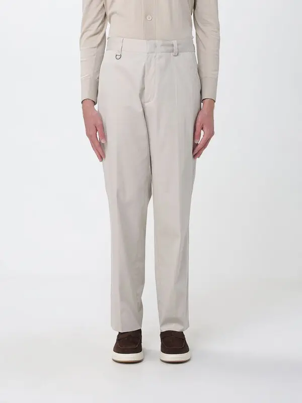 PAOLO PECORA Chino Trousers In Twill - Beige