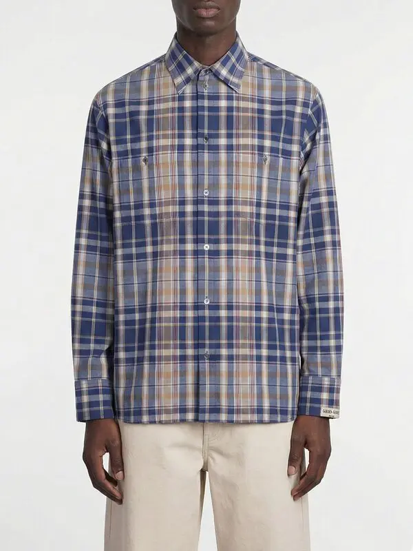 GOLDEN GOOSE Check Cotton Casual Shirt