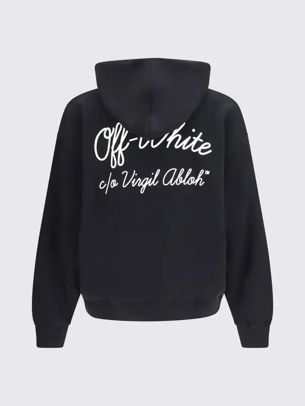 Off-White Cotton Sweatshirt With Logo