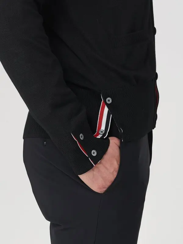 Thom Browne Cardigan With Four-bar Detail