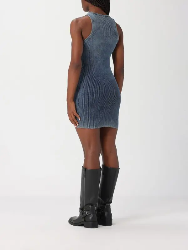 DIESEL® Cotton Mini Dress - Blue