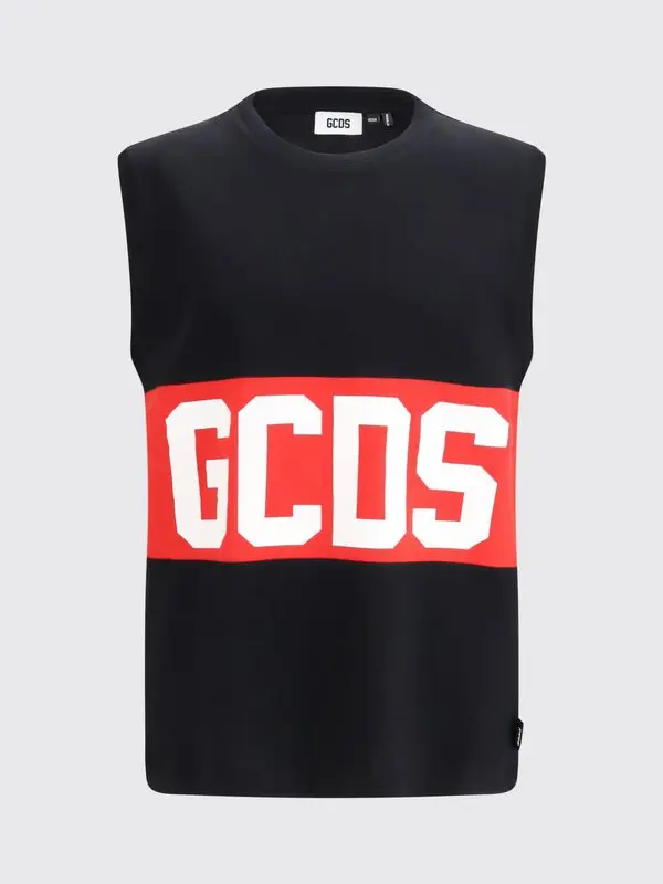 Gcds Sleeveless Top In Cotton With Logo