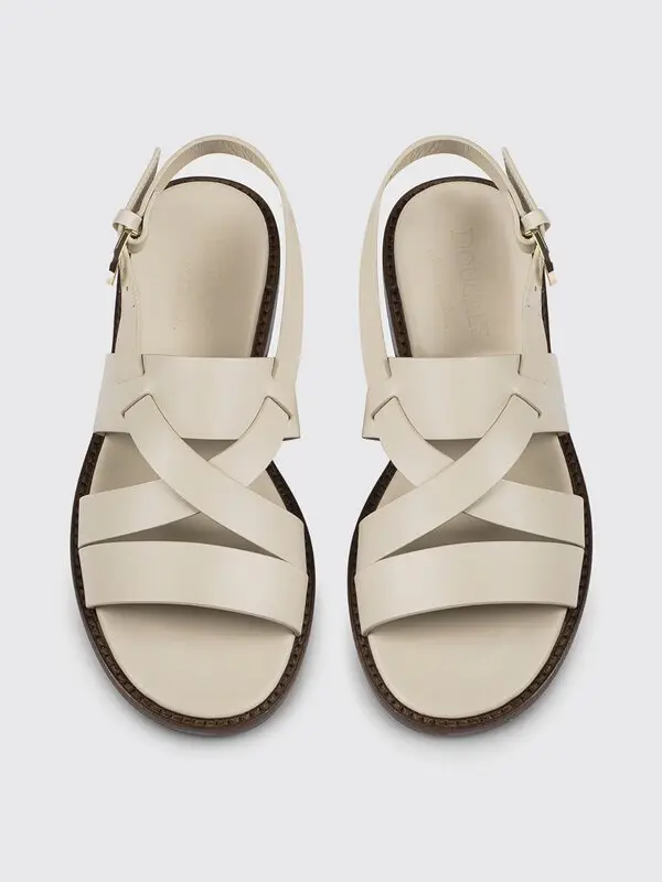 DOUCAL'S Leather Sandal - White