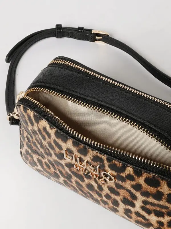 Liu Jo Animal Print Synthetic Leather Mini Crossbody Bag