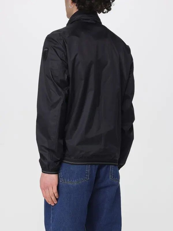 BLAUER. Bomber Jacket With High Collar And Zip Closure - Black