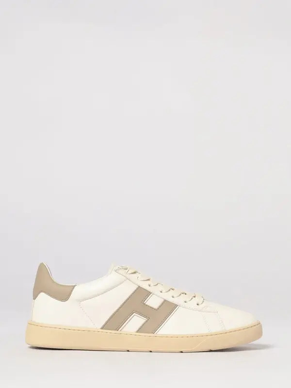 Hogan Low Top Leather Sneakers - Ivory