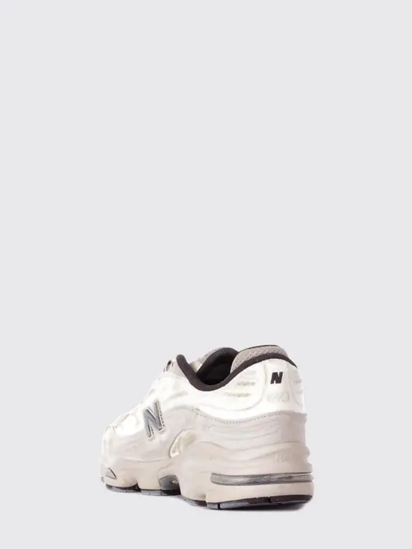 NEW BALANCE 1000d Mesh And Suede Lace Up Sneakers - White