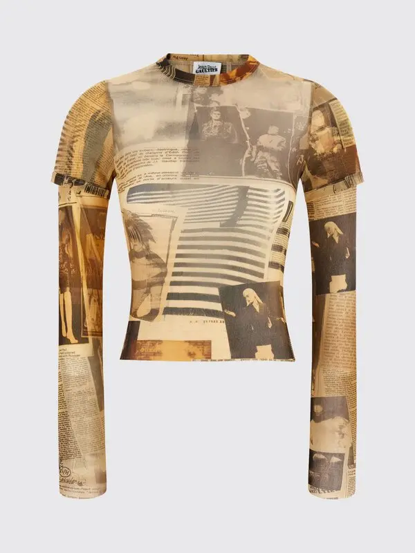 JEAN PAUL GAULTIER Printed Technical Fabric T-shirts