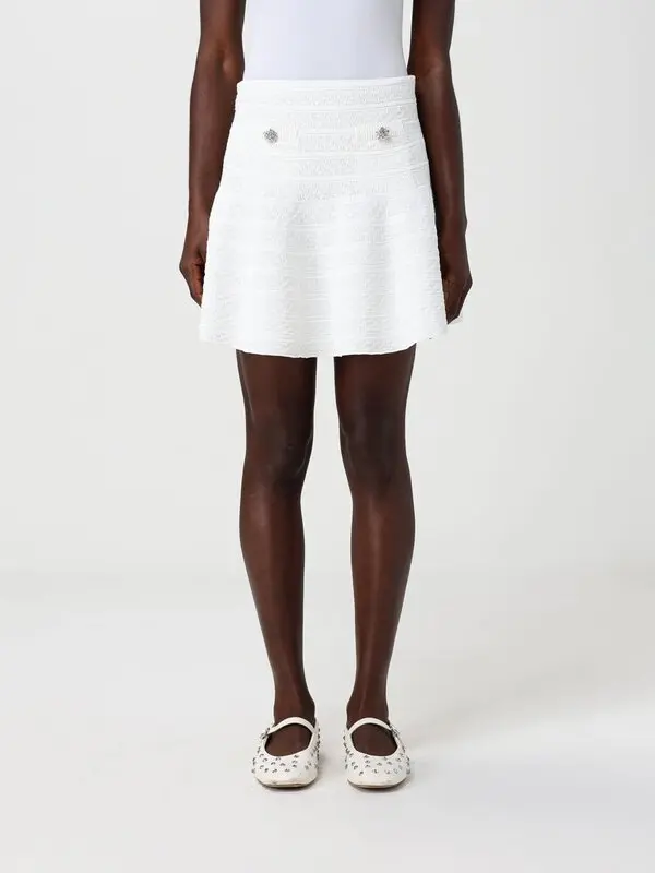 SELF-PORTRAIT Viscose Mini Skirt
