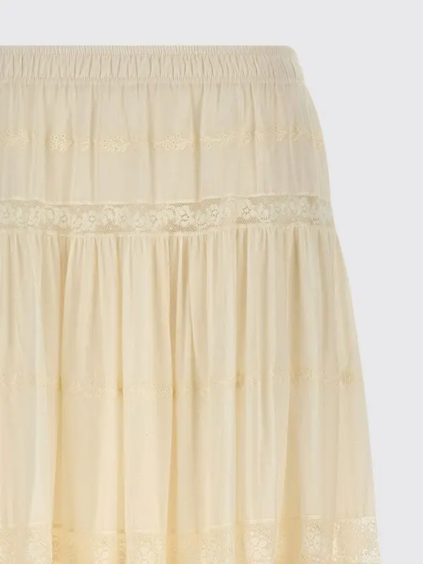 Ermanno Scervino Tiered Cotton Maxi Skirt