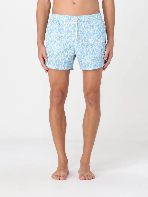 KAMPOS Seahorse Print Swim Trunks - Turquoise