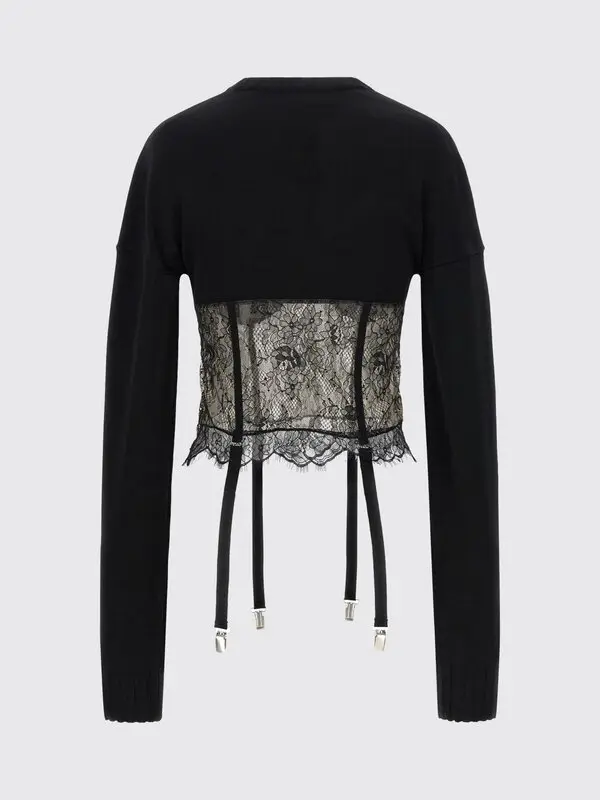 Giuseppe Di Morabito Lace And Viscose Top - Black
