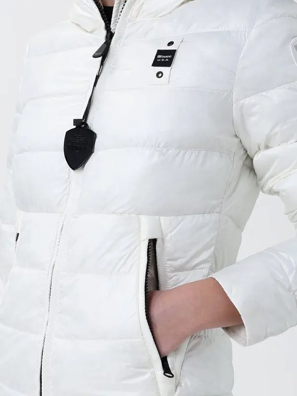 BLAUER. Nylon Down Jacket - White